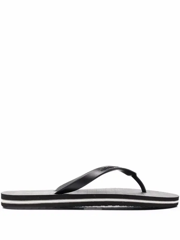 Michael Kors Thong Strap Flip Flops - Black