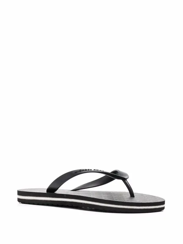 Michael Kors Thong Strap Flip Flops - Black