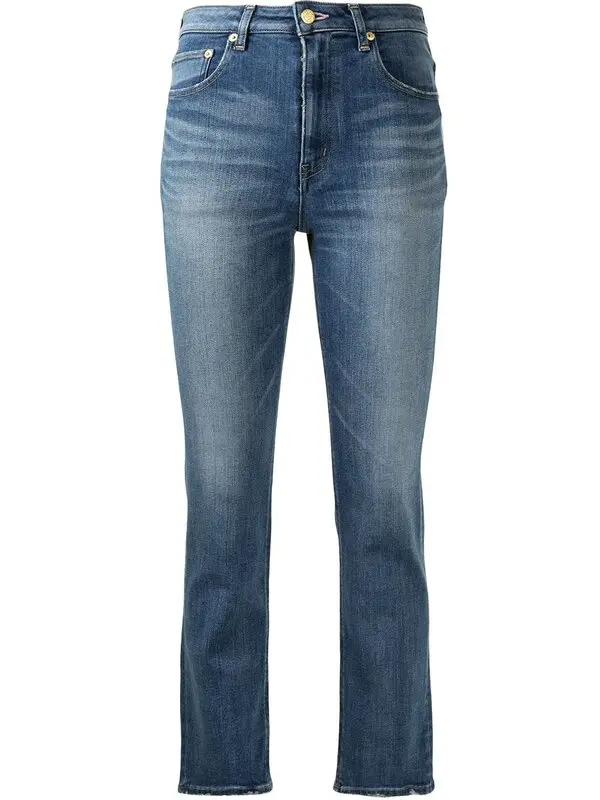 TU ES MON TRESOR Cropped Jeans - Blue