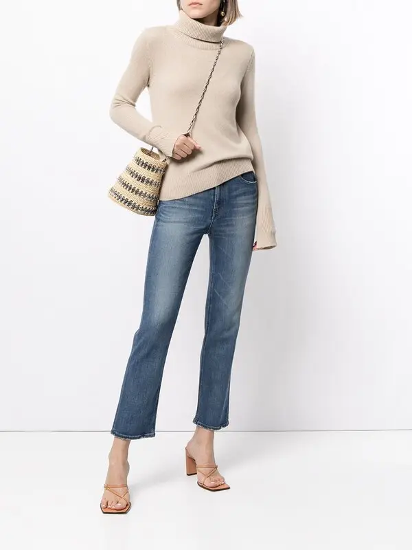 TU ES MON TRESOR Cropped Jeans - Blue