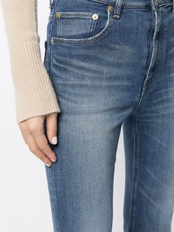 TU ES MON TRESOR Cropped Jeans - Blue