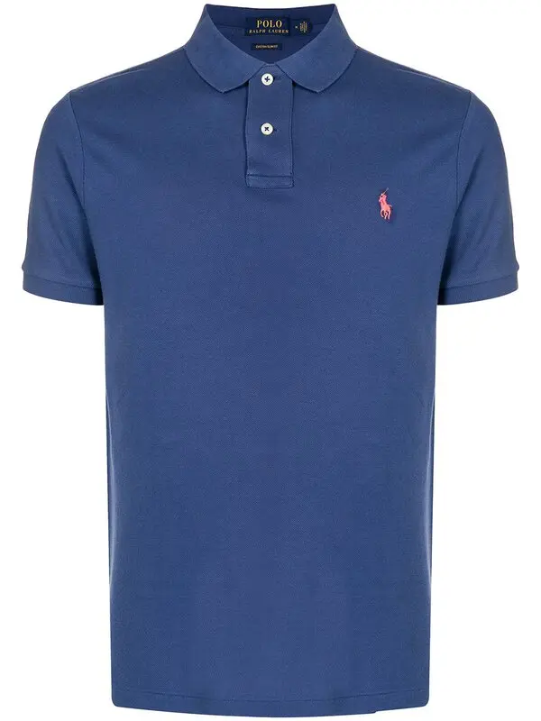 Polo Ralph Lauren Embroidered Logo Polo Shirt - Blue