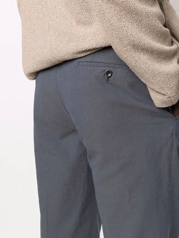 Incotex Straight-leg Cotton Trousers - Blue