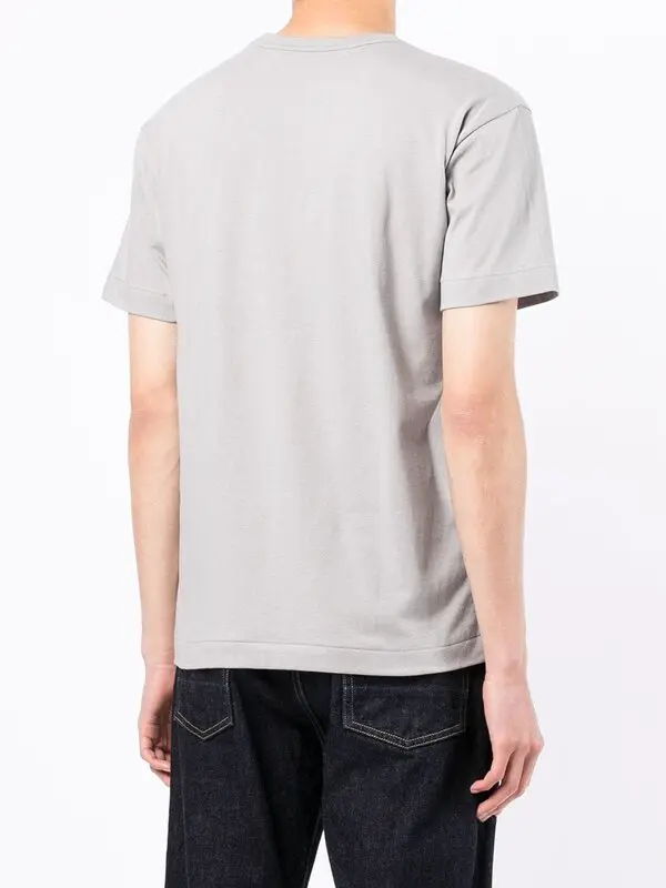Play Comme Des Garcon Heart-patch Short-sleeve T-shirt - Grey