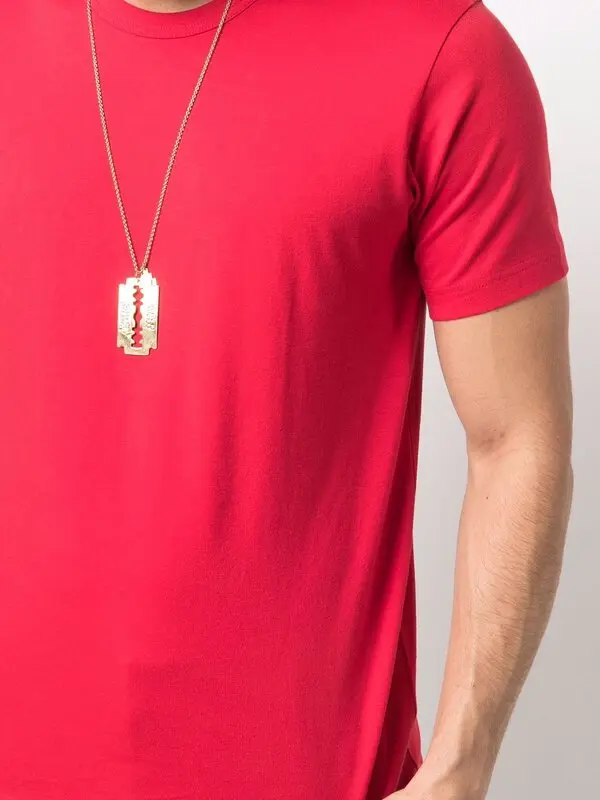 Comme Des Garçons Logo-print Cotton T-shirt - Red