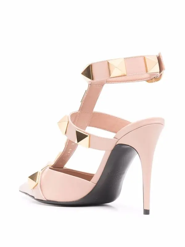 Valentino Garavani Roman Stud Pointed Pumps - Pink