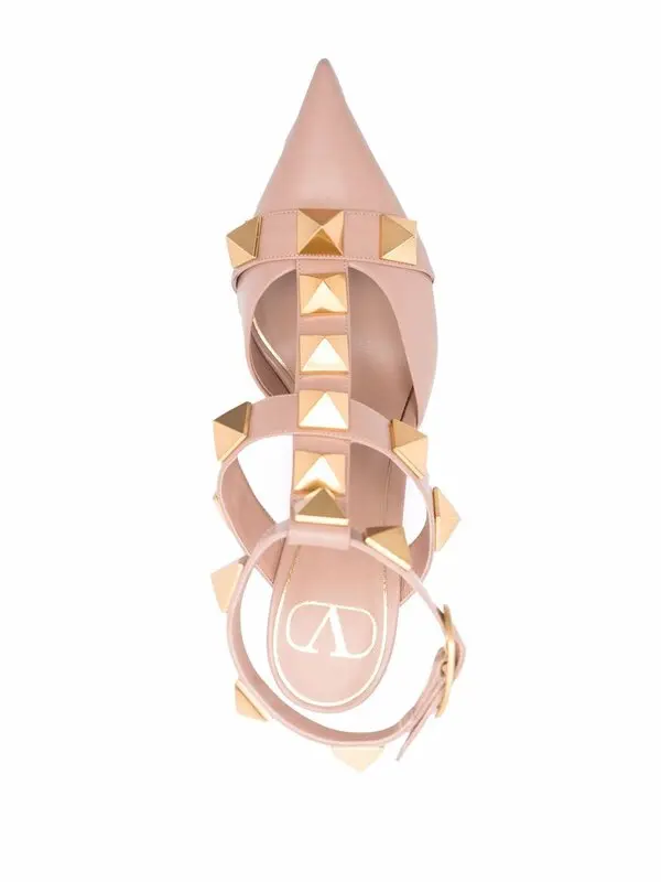 Valentino Garavani Roman Stud Pointed Pumps - Pink