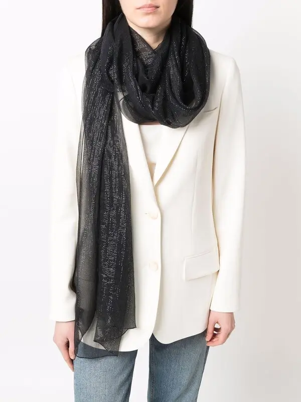 Emporio Armani Metallic-detail Scarf