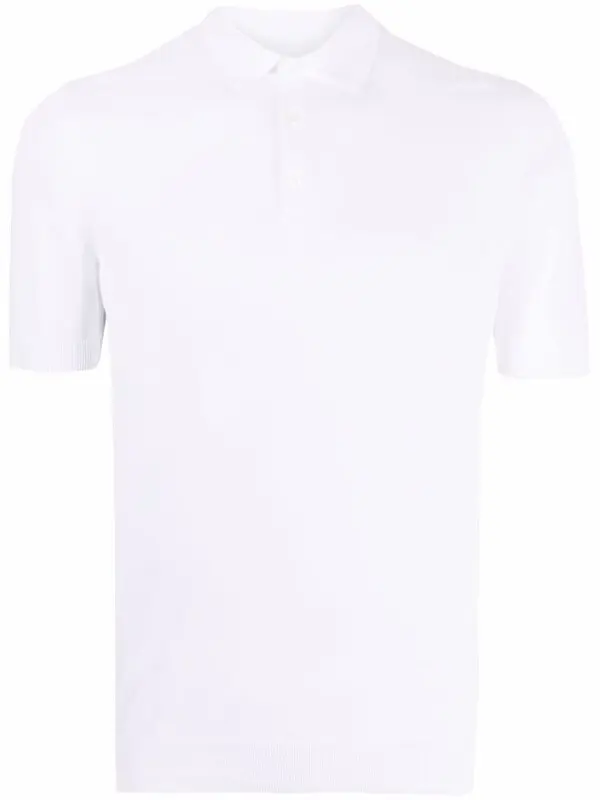 FILERIA Ribbed-trim Cotton Polo Shirt