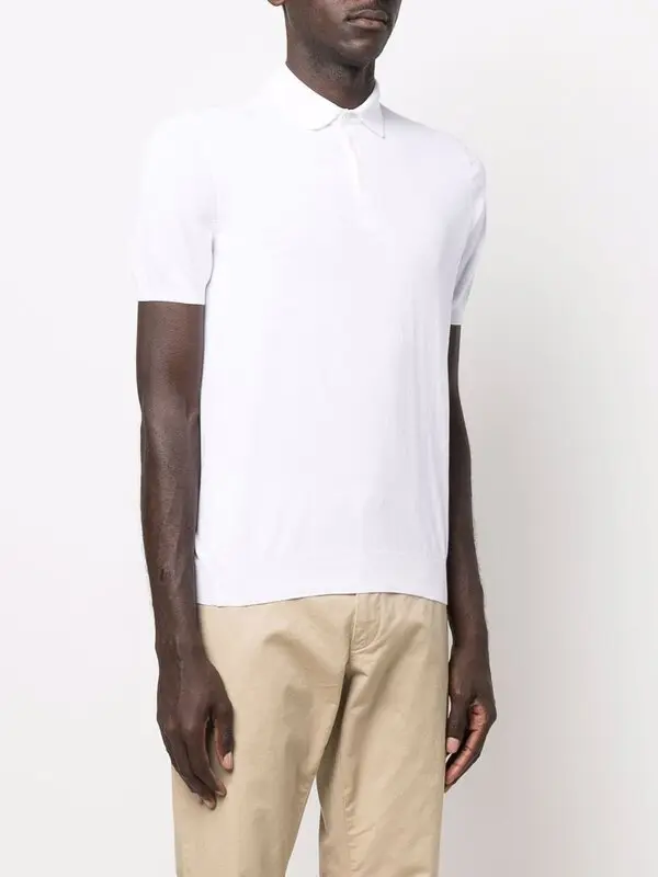 FILERIA Ribbed-trim Cotton Polo Shirt