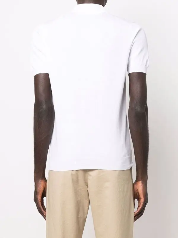 FILERIA Ribbed-trim Cotton Polo Shirt