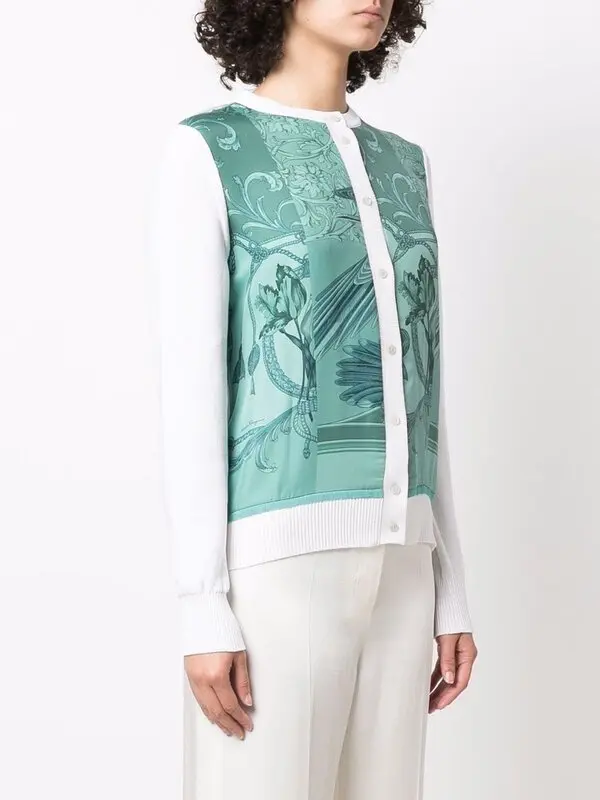 FERRAGAMO Floral-print Buttoned Cardigan