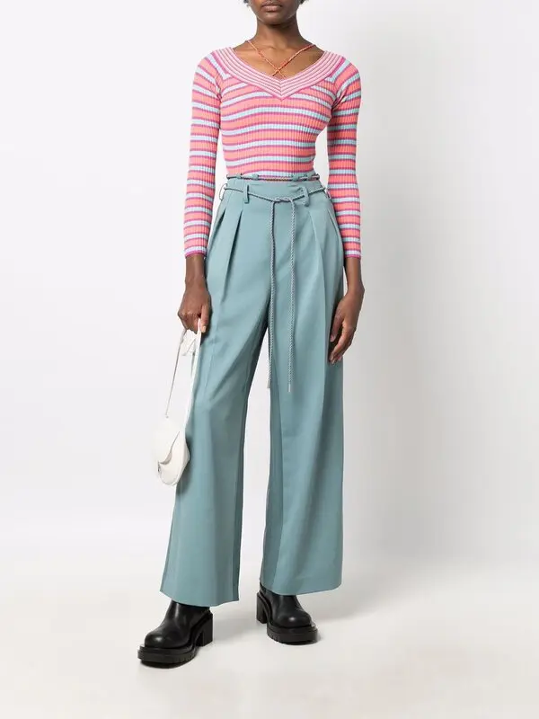 Andersson Bell Rope Detailing Cropped Trousers
