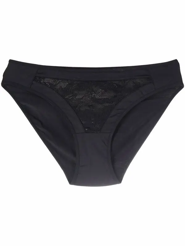 Marlies Dekkers Lace-pattern Panelled Briefs - Black