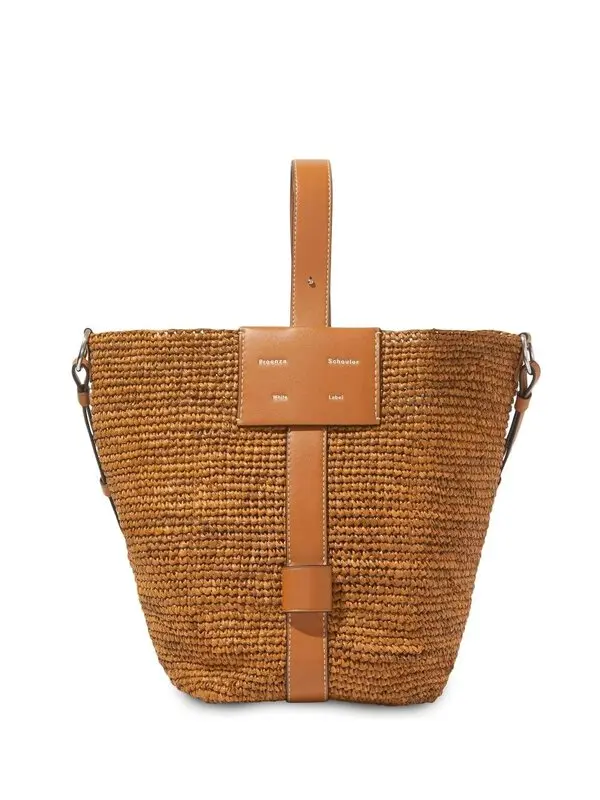Proenza Schouler White Label Sullivan Raffia Tote - Brown