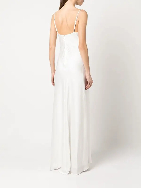 Simkhai Finley Crepe Satin Gown - White