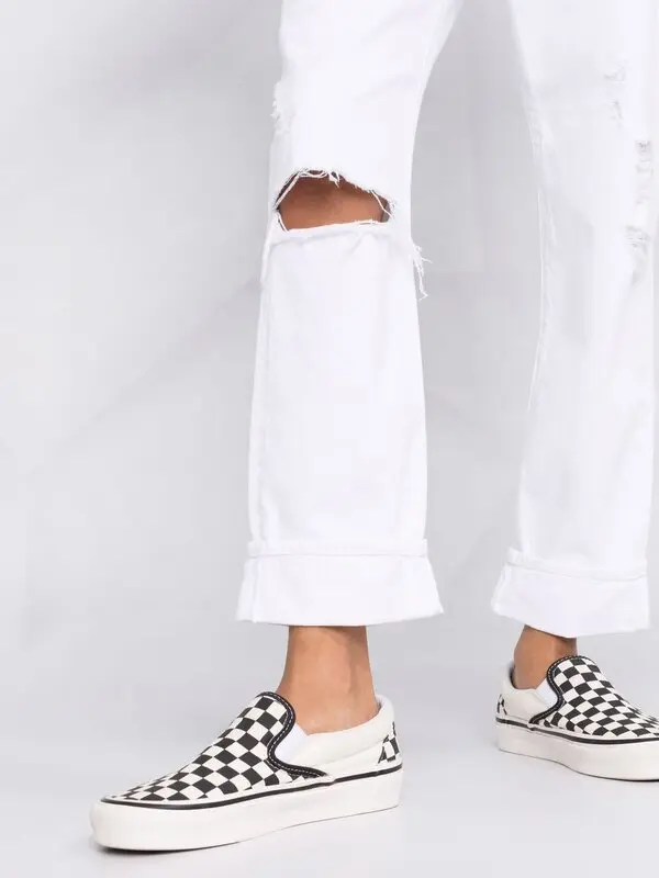 WASHINGTON DEE-CEE Slim-cut Ripped Organic Cotton Jeans