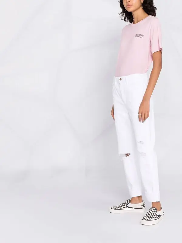 WASHINGTON DEE-CEE Slim-cut Ripped Organic Cotton Jeans
