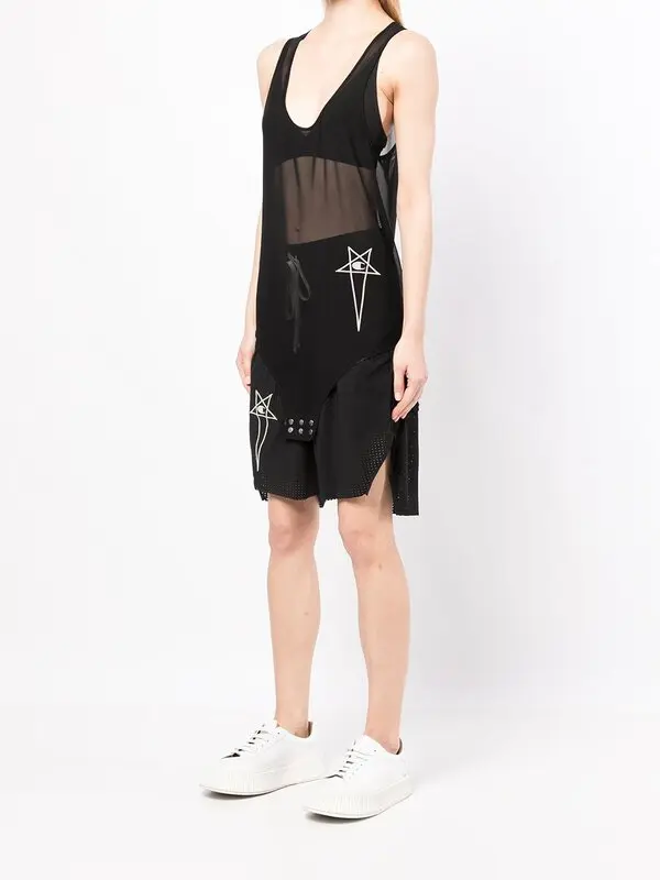 Rick Owens Embroidered-logo Tank Top