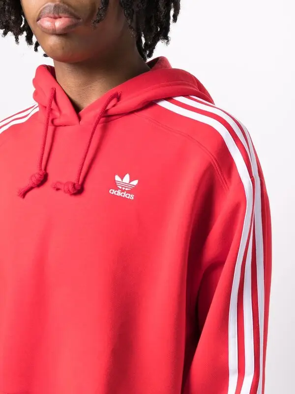 Adidas Trefoil-detail Cropped Hoodie