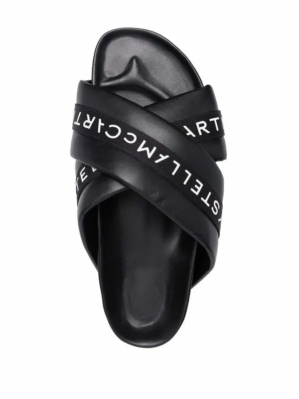 Stella McCartney Logo Tape Platform Sandals