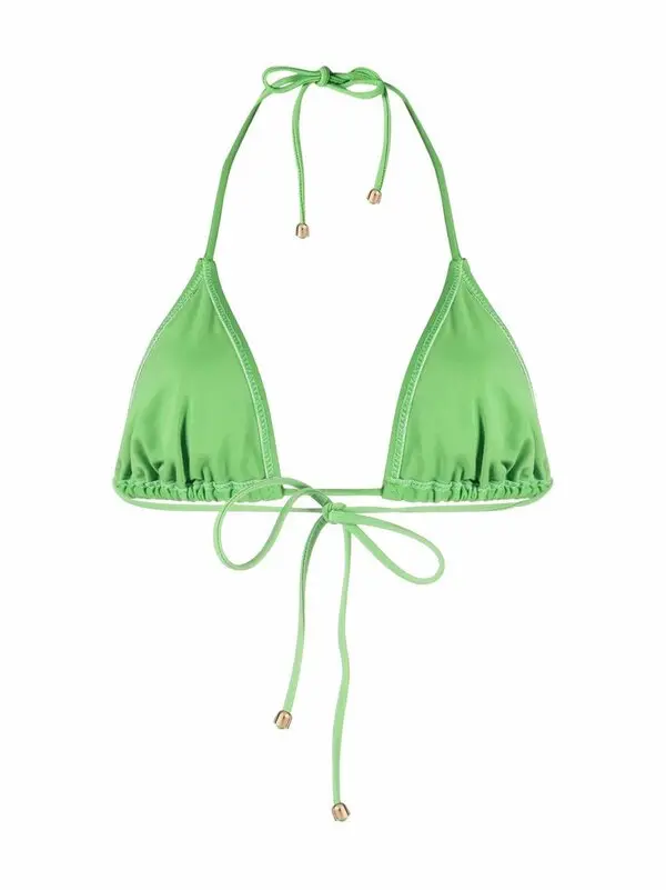 Nanushka Halterneck Bikini Top - Green