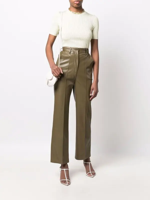 Nanushka Ribbed Knit T-shirt