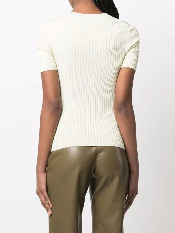Nanushka Ribbed Knit T-shirt