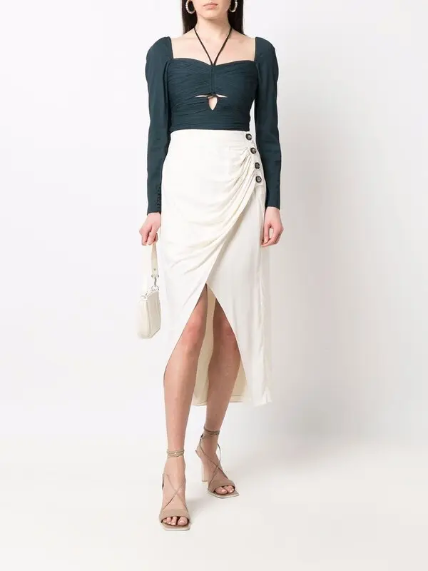 SELF-PORTRAIT Crepe Top
