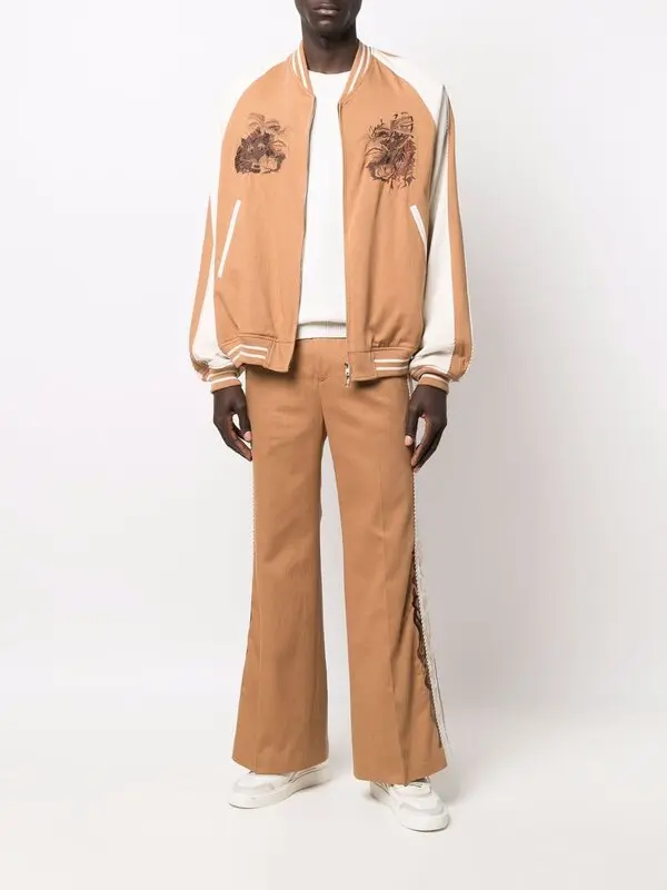 DOUBLET Side-trim Flared Trousers