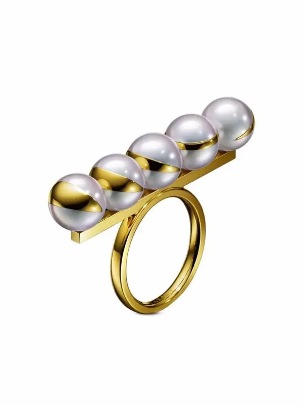 TASAKI 18kt Yellow Balance Eclipse Pearl Ring