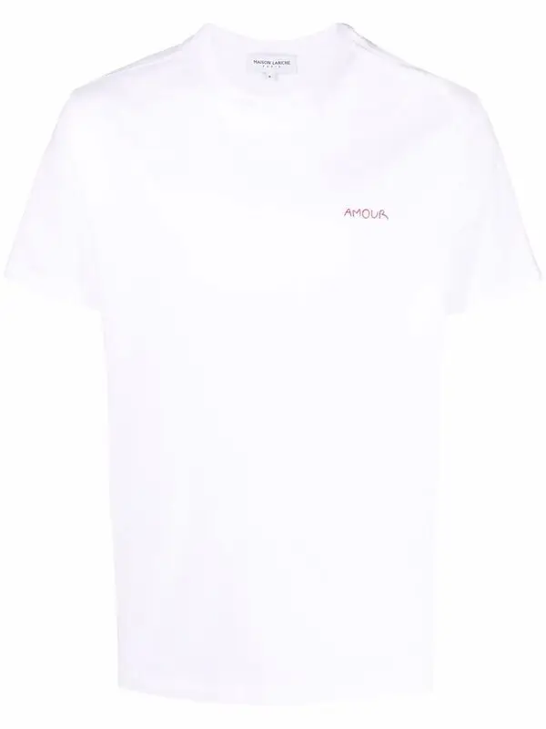 Maison Labiche Slogan Embroidered T-shirt