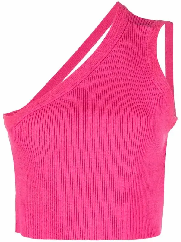 Jacquemus La Maille Ascu One-shoulder Top