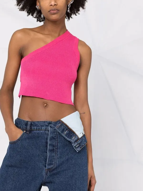 Jacquemus La Maille Ascu One-shoulder Top