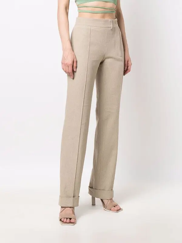 Jacquemus Le Pantalon Fresa Tailored Trousers - Neutrals