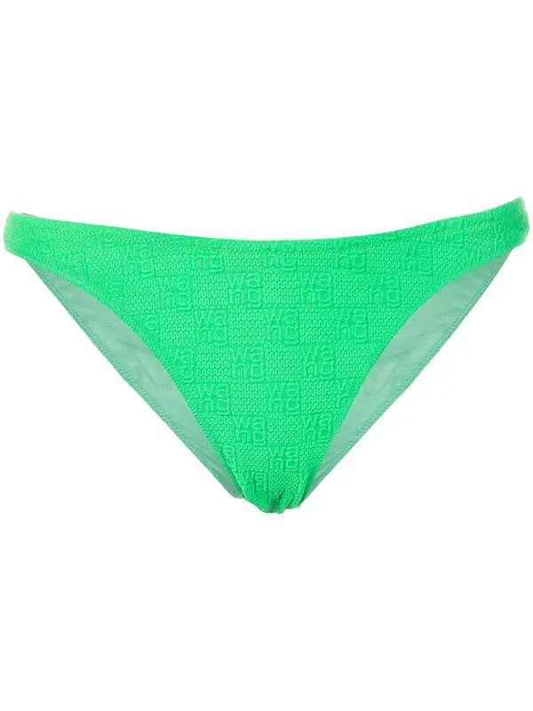 Alexander Wang Knit Logo Bikini Bottoms - Green