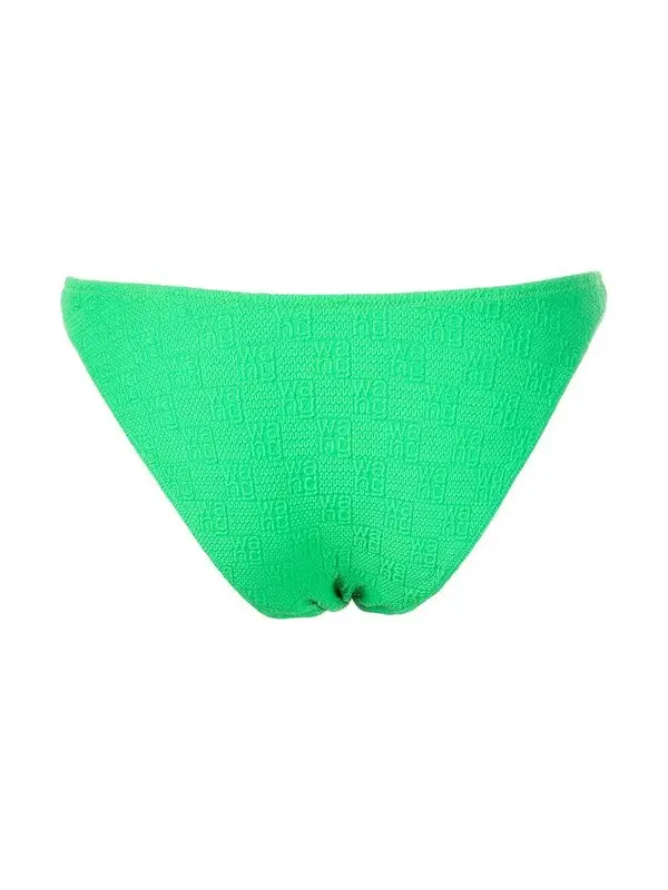 Alexander Wang Knit Logo Bikini Bottoms - Green