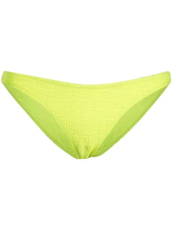 Alexander Wang Logo-knit Bikini Bottom - Yellow