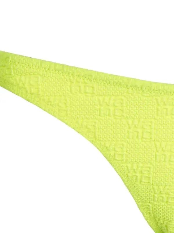 Alexander Wang Logo-knit Bikini Bottom - Yellow