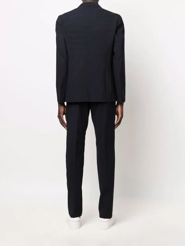 Tagliatore Notched-lapel Single-breasted Suit - Blue