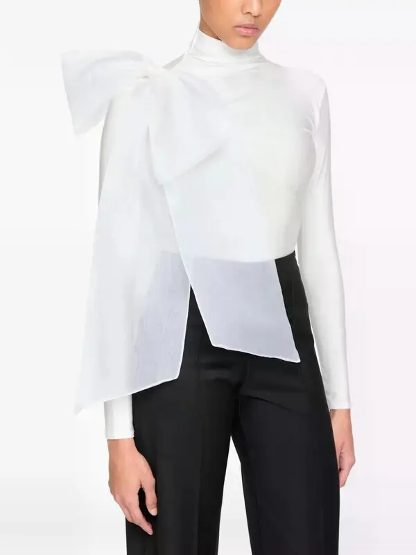 ATU BODY COUTURE Bow-detail Blouse - White