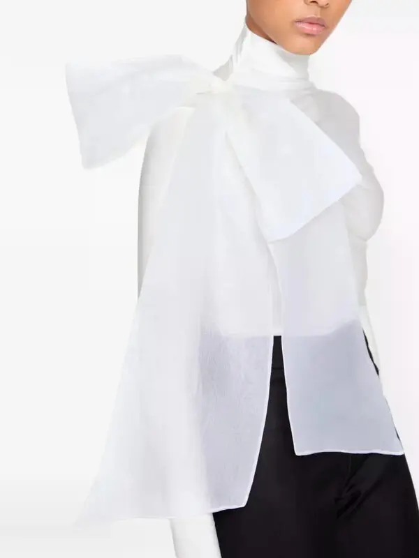 ATU BODY COUTURE Bow-detail Blouse - White