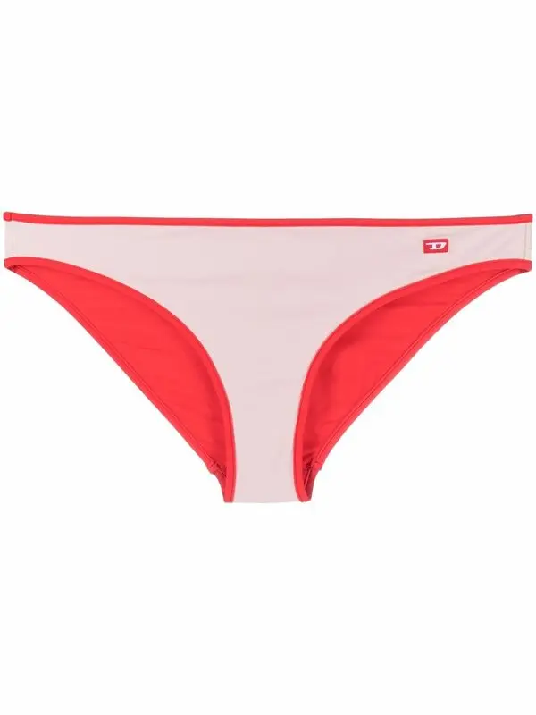 DIESEL® Contrast-trimmed Bikini Bottoms - Neutrals