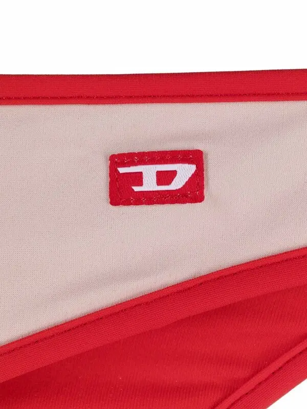 DIESEL® Contrast-trimmed Bikini Bottoms - Neutrals