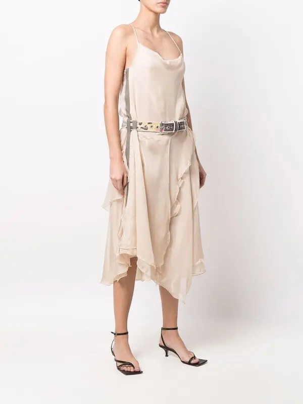 DIESEL® D-claes Asymmetric Silk Dress