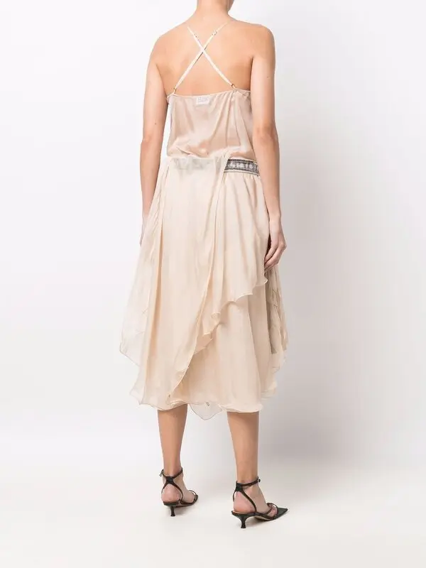 DIESEL® D-claes Asymmetric Silk Dress
