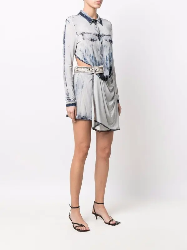 DIESEL® D-hanne Asymmetric Denim Dress