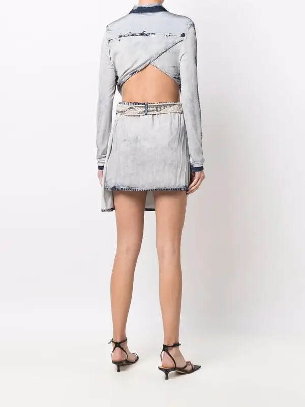 DIESEL® D-hanne Asymmetric Denim Dress