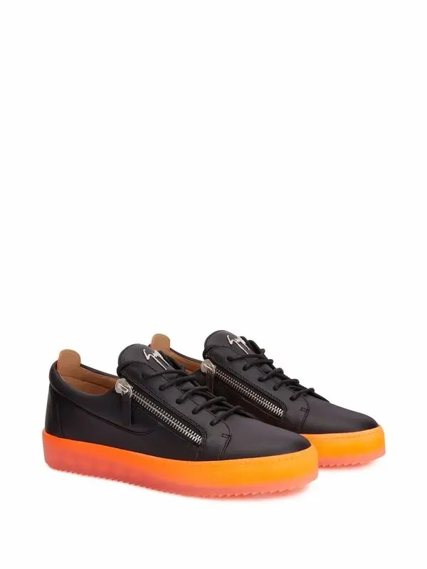 GIUSEPPE ZANOTTI Frankie Low-top Leather Sneakers - Black