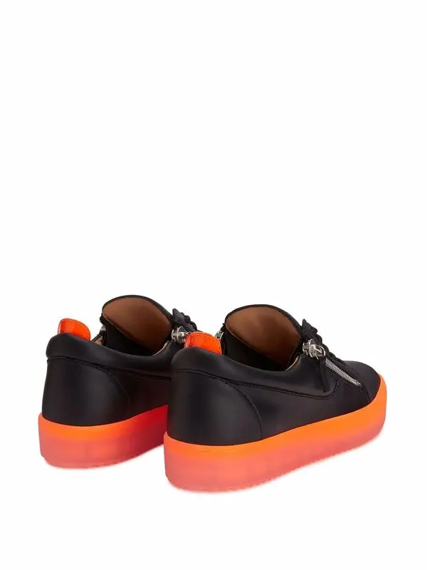 GIUSEPPE ZANOTTI Frankie Low-top Leather Sneakers - Black